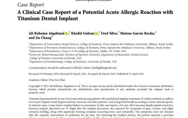 A Clinical Case Report of a Potential Acute Allergic Reaction with ...